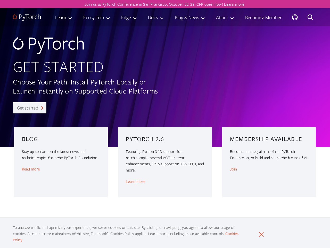PyTorch2.0官网 - 实现快速、灵活的实验和高效的生产。 - AI组件导航